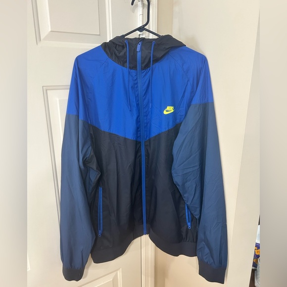 Nike | Jackets & Coats | Nike Blue Windrunner Windbreaker Mens Xxl ...